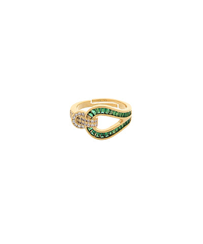 Pave Belt Buckle Shaped Ring – Laughton & CO