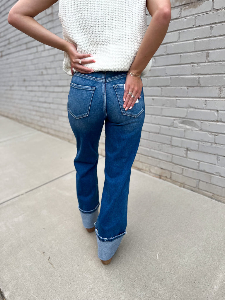 Jules 90's Vintage Flare Cuff Jean – Laughton & CO